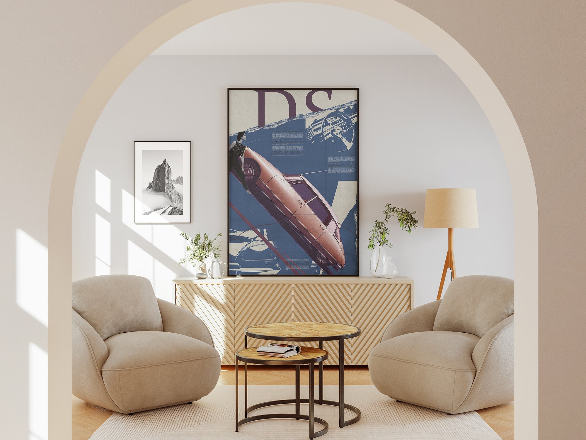 Citroen DS Poster Car Poster, Car Art, Classic Cars, Vintage, Home ...