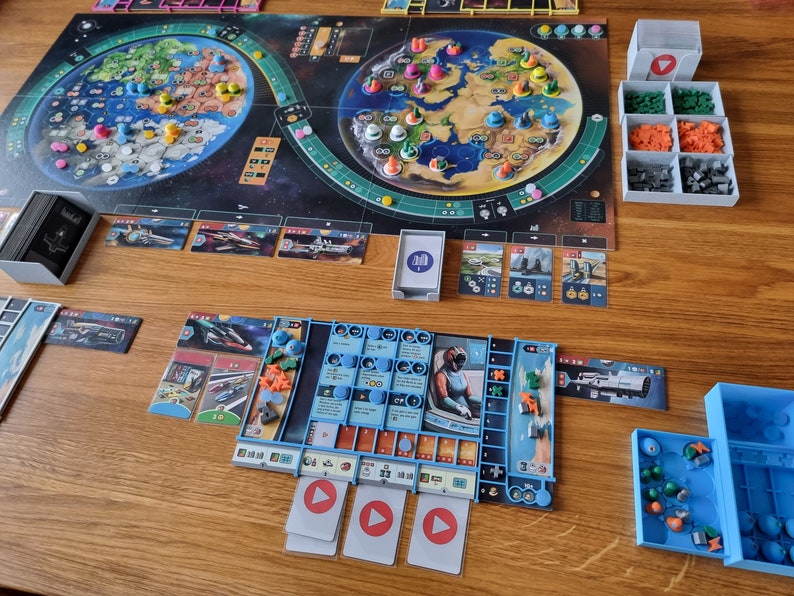 Evacuation Board Game Insert 3D Tokens 3D Resources Overlays Color ...