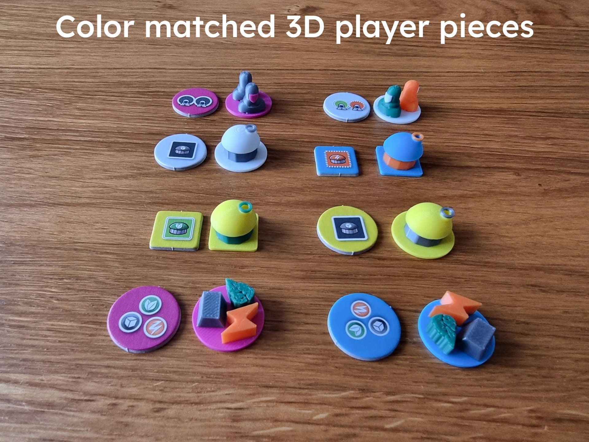 Evacuation Board Game Insert 3D Tokens 3D Resources Overlays Color ...