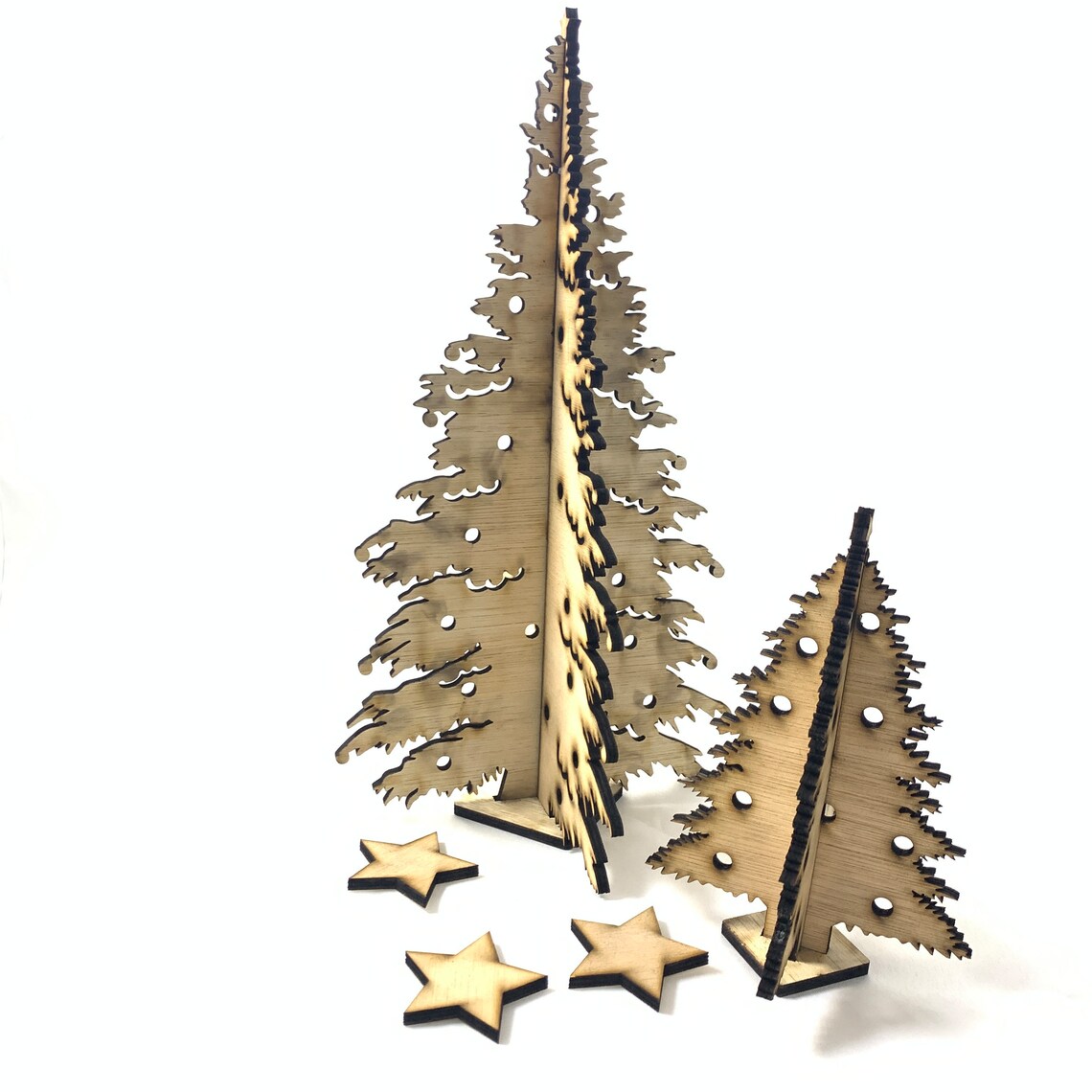 2x 3D Christmas Trees for Laser Cutting (3.6mm Thickness) - Etsy