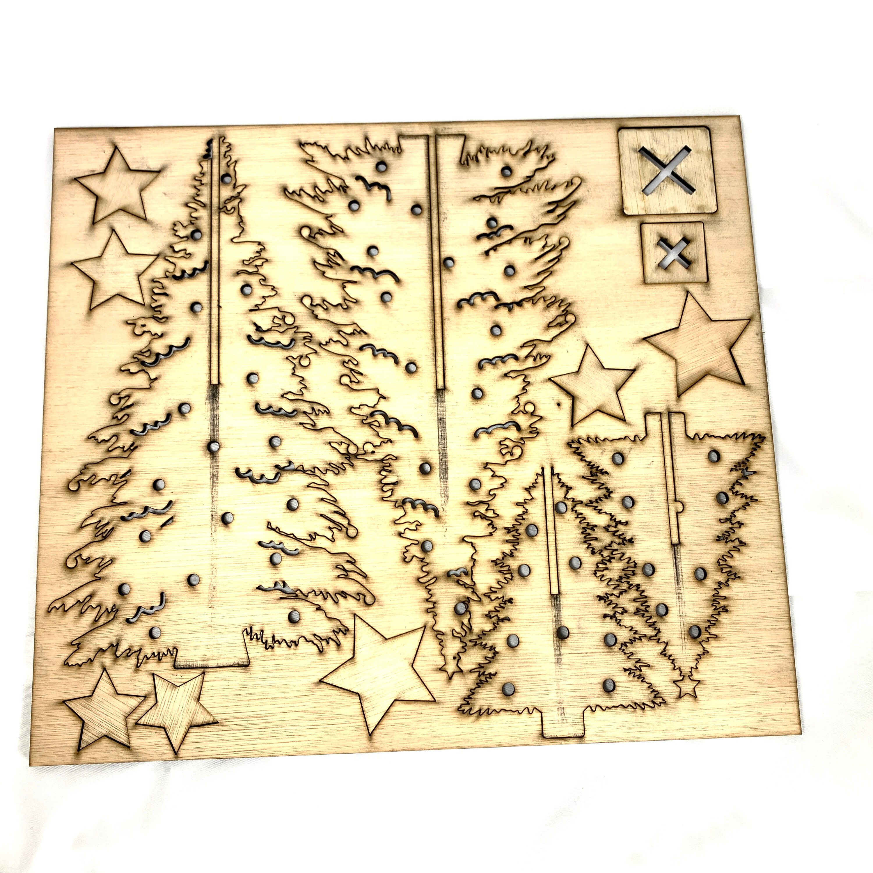 2x 3D Christmas Trees for Laser Cutting (3.6mm Thickness) - Etsy