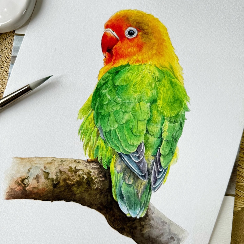 Lovebird Painting - Etsy