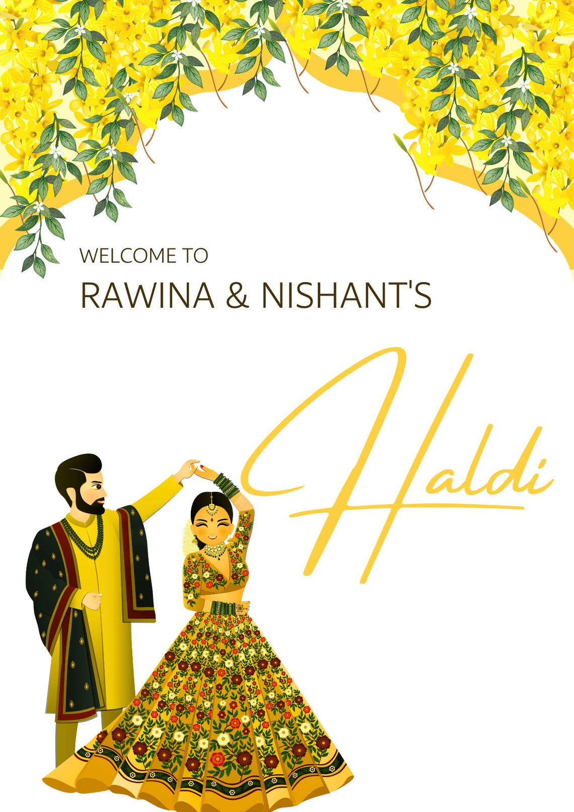 Welcome Sign for Weddings, Mehendi, Haldi Function, Birthday ...