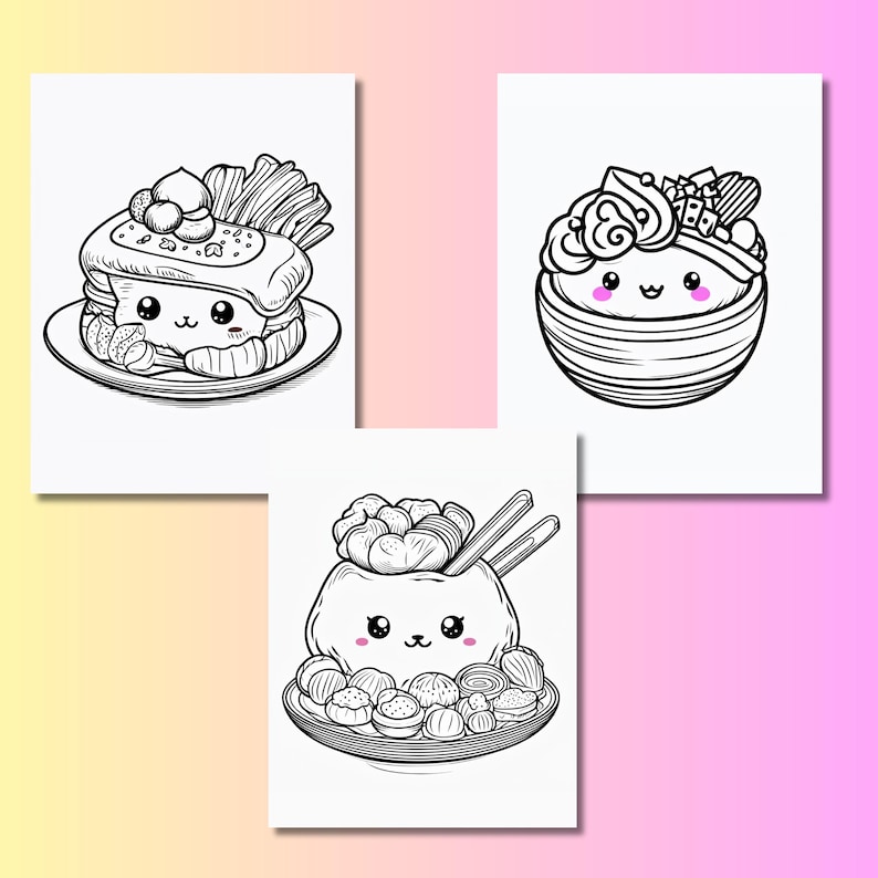 Kawaii Coloring Book Busy Book Educational Activity for Kids Printable ...