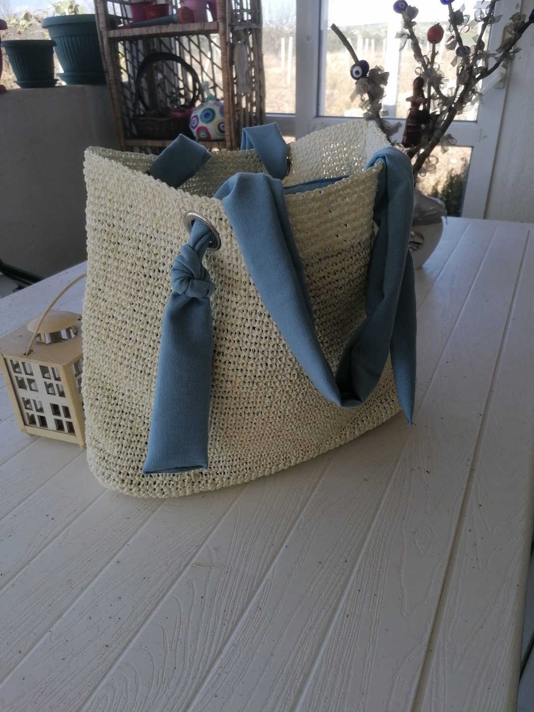Paper Rope Bag, Handmade Women's Bag, Lined Women's Bag, Paper Rope ...