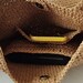 Women's Brown Paper String Knitted Bag, Eco-friendly Two Compartment ...