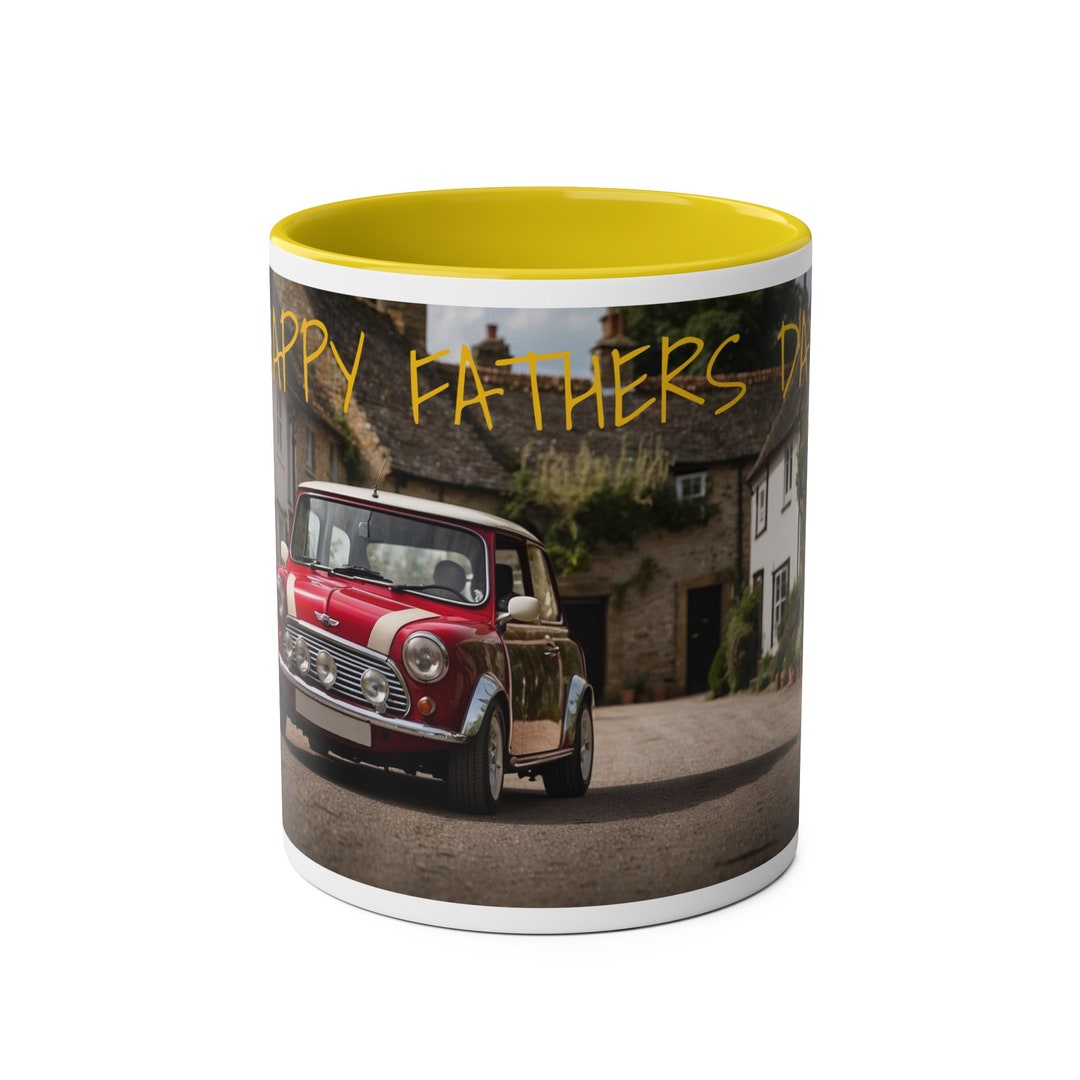 Fathers Day, Mini Cooper Two-tone Coffee Mugs, 11oz. Ideal Fathers Day ...