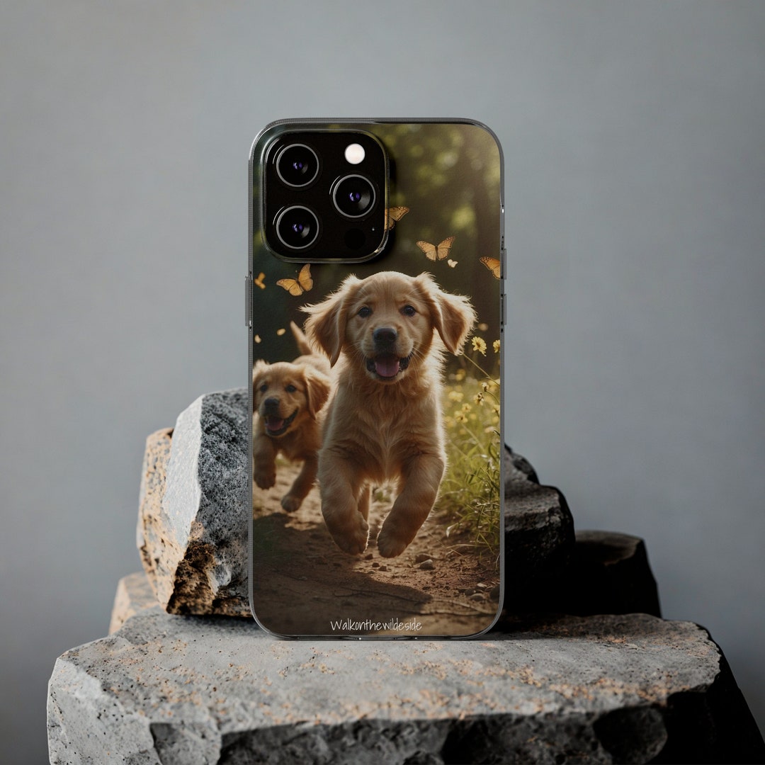 Adorable, Cute Golden Retriever Puppy Clear Silicone Phone Cases - Etsy UK