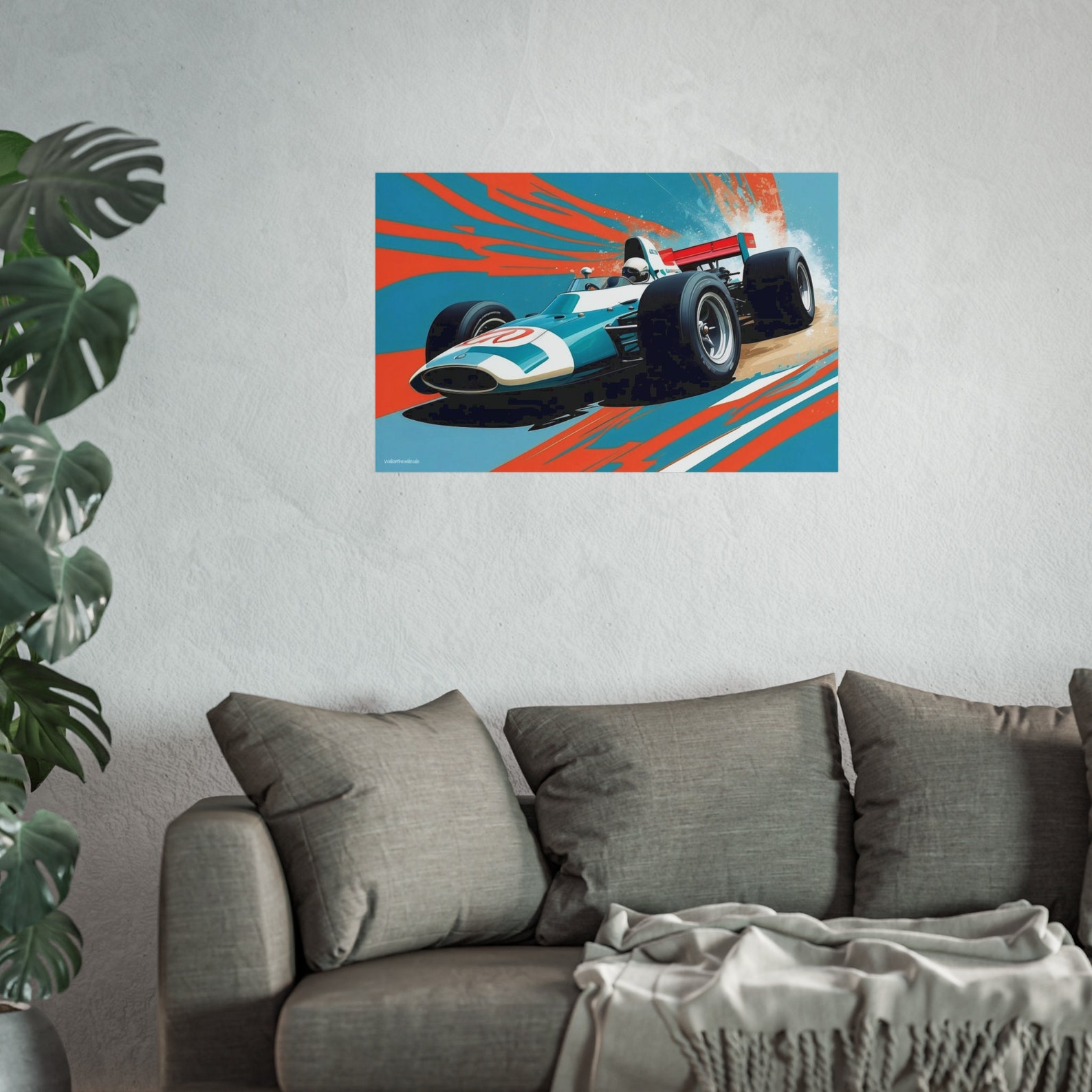 Vibrant, Colourful F1 Car Art Vintage to Modern Formula 1 Cars Depicted ...