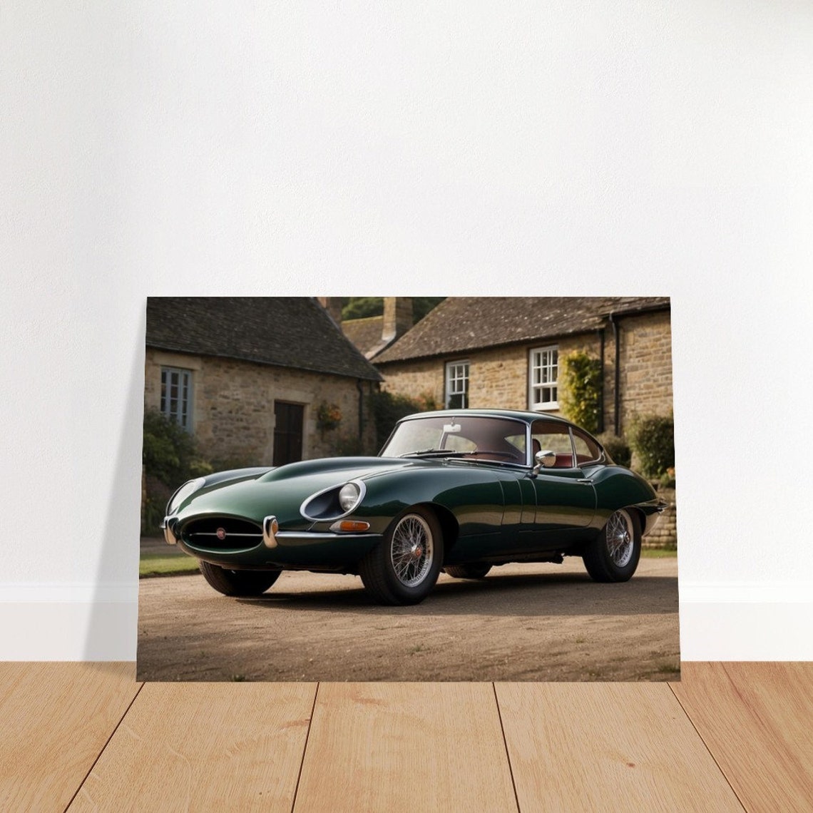 Museum-quality Matte Paper Poster of the Iconic E Type Jaguar, One of ...