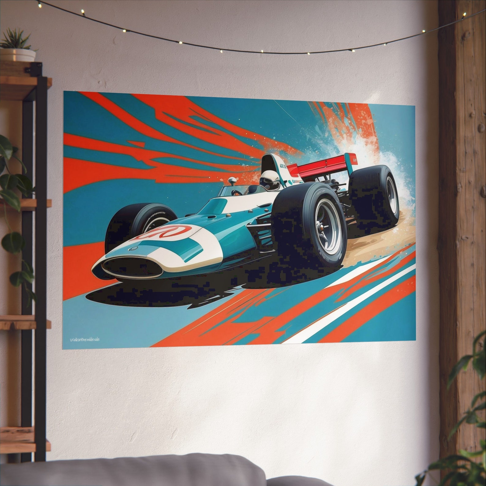 Vibrant, Colourful F1 Car Art Vintage to Modern Formula 1 Cars Depicted ...