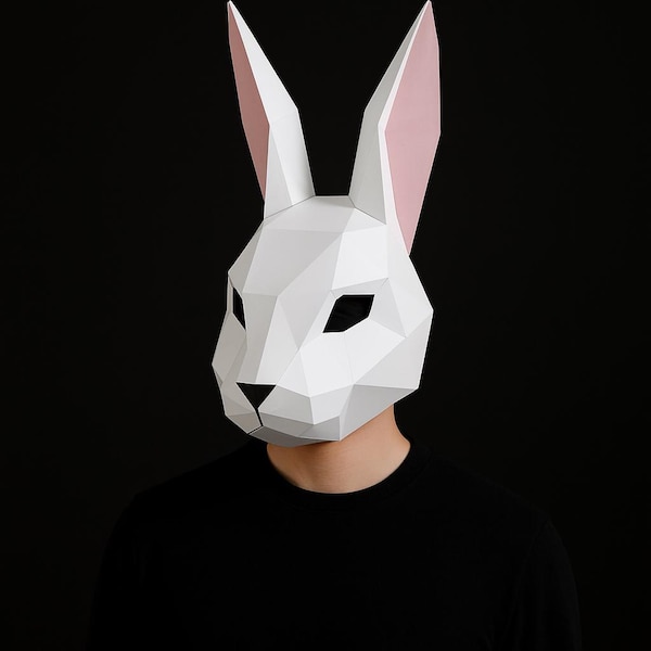 Rabbit Mask - Etsy