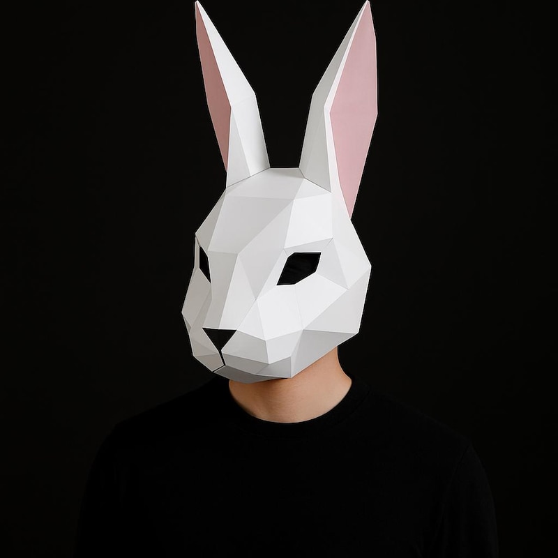 Rabbit Mask - Etsy