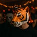 Tiger Mask Papercraft Template | 3D Low Poly Animal Head | DIY ...