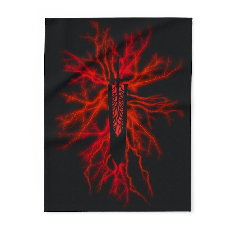 Black Clover/ Asta's Sword/ Demon Slayer/ Black Divider Arctic Fleece ...