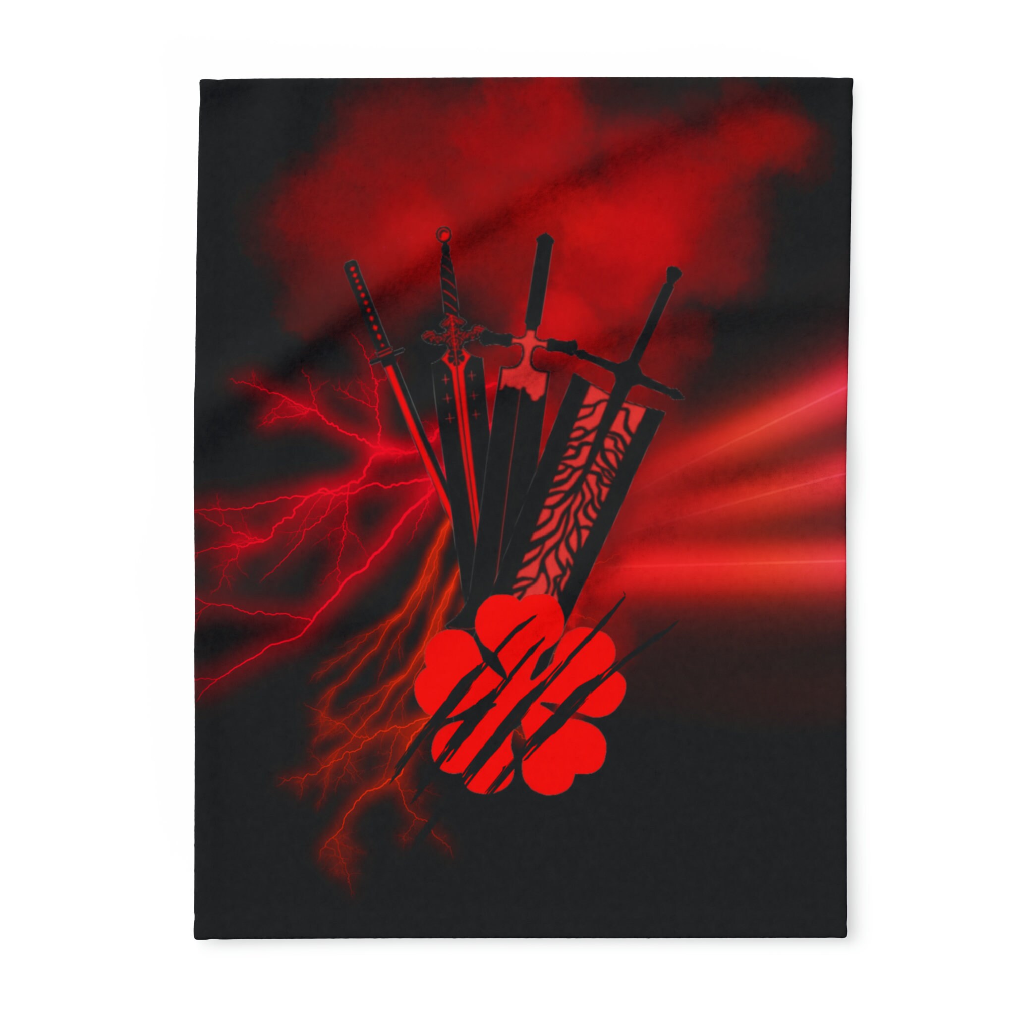 Black Clover/ Asta's Antimagic Swords Arctic Fleece Blanket - Etsy