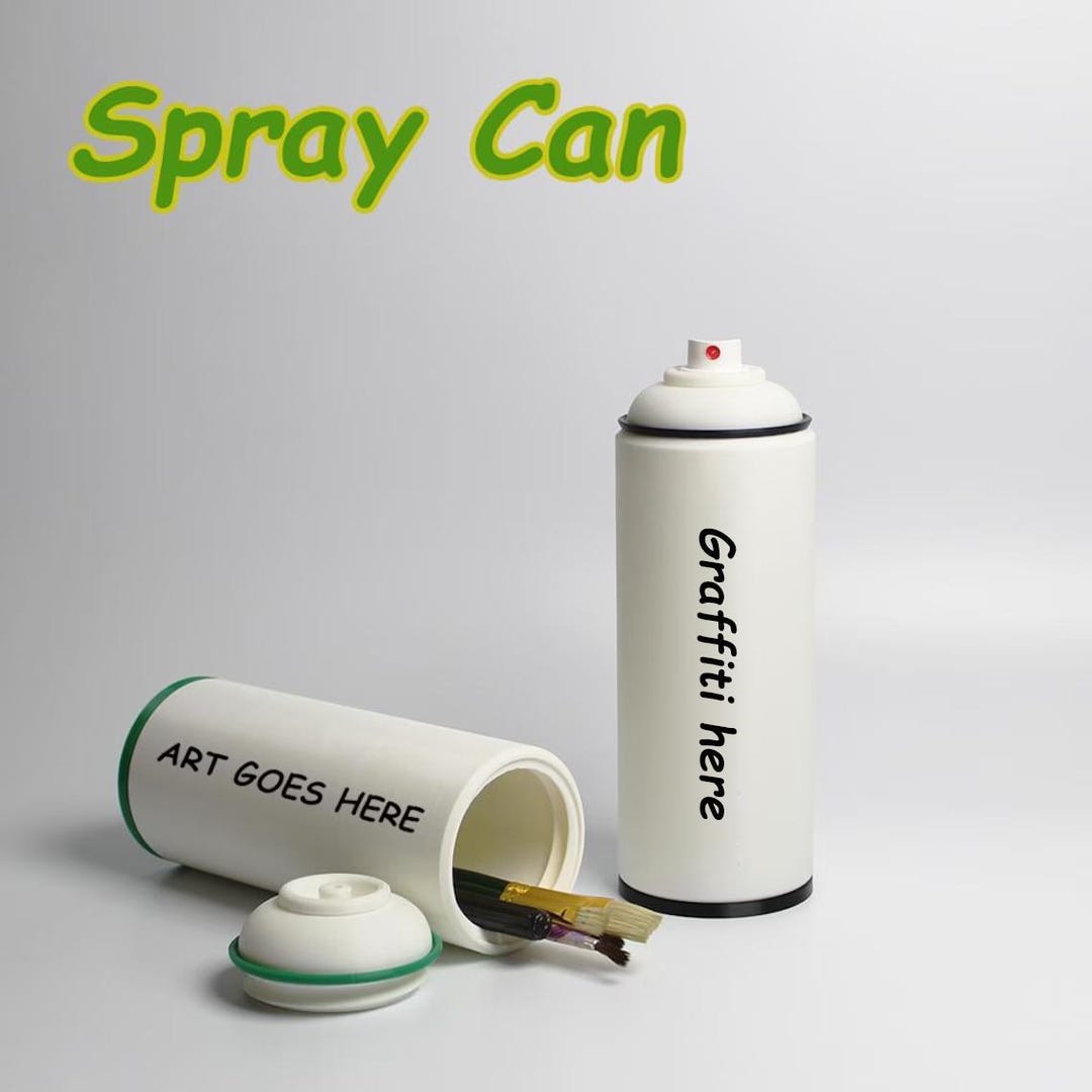 Spray Paint Can Shaped Organizer – 3D Printed, 1:1 Blank Canvas - Etsy