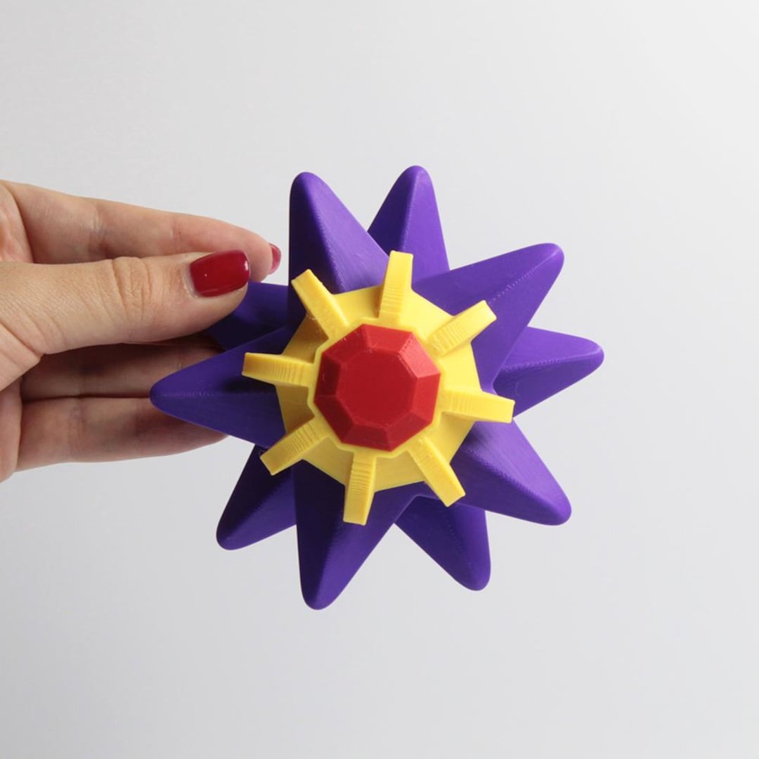 3D Printed Starmie Pokemon Fidget Spinner Antistress Toy Unique Gift - Etsy