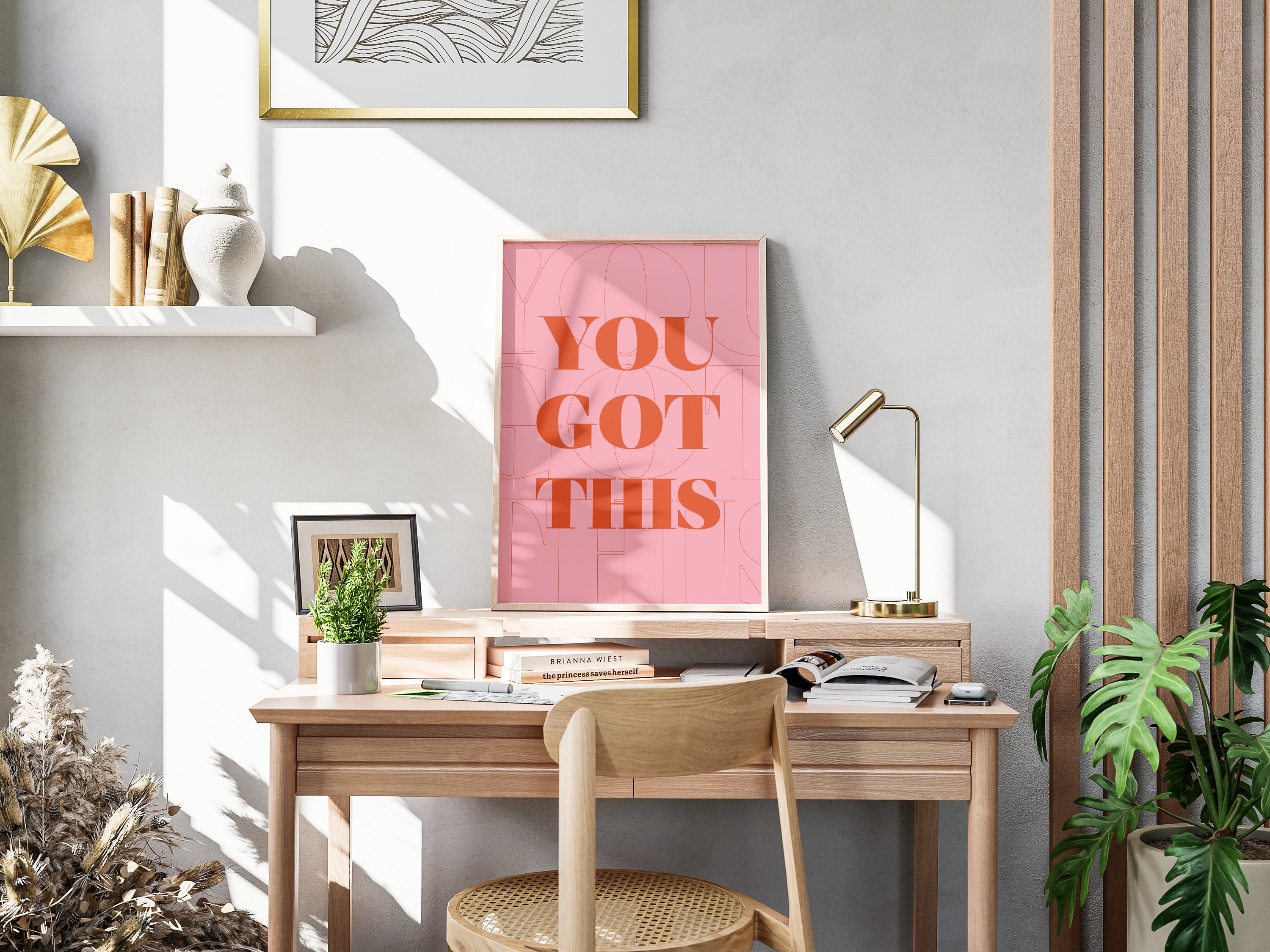 YOU GOT THIS Typo Poster daily Affirmations Poster Inspiring Wall Art ...