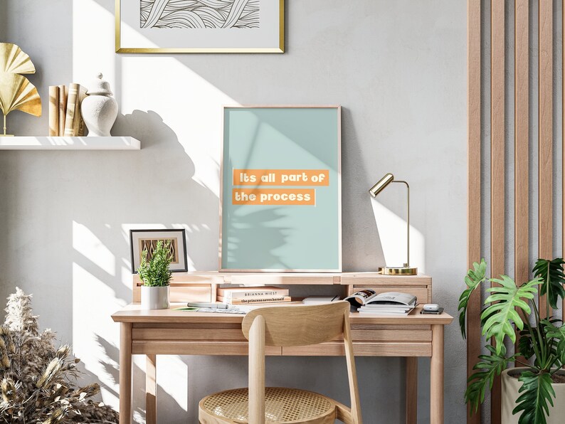 Its All Part of the Process |daily Affirmations Poster | Inspiring Wall ...