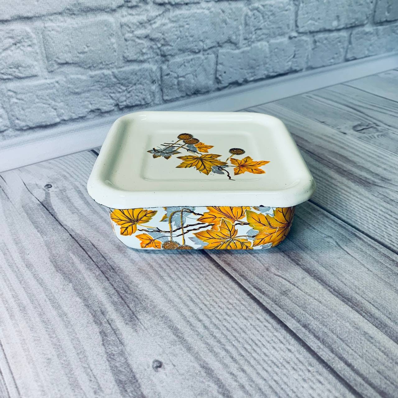 Soviet White Enamel Containers With Lid Food Storage Food Container ...