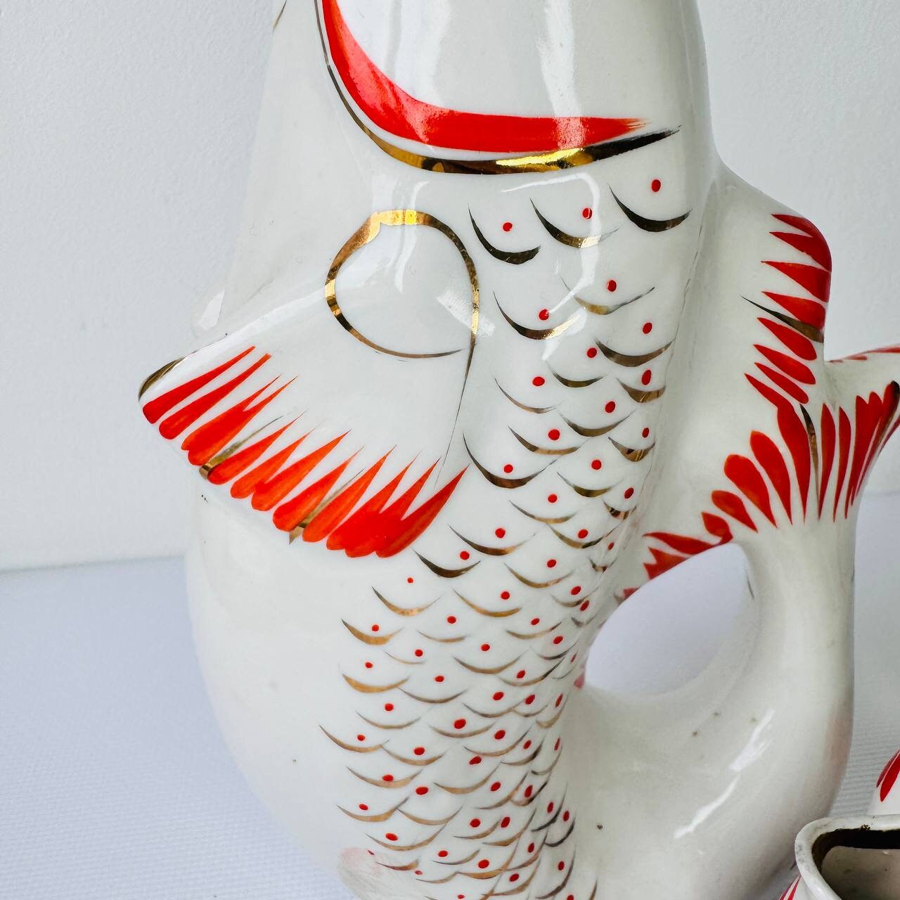 Fish Decanter Ukrainian Drinking Set Porcelain Fish Carafe Vodka ...