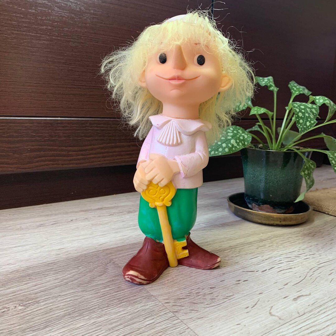 Soviet Rubber Pinocchio, Soviet Toy, Vintage Toy, Soviet Pinocchio ...