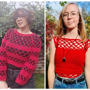 Marina Mesh Sweater Crochet Pattern raglan - Etsy