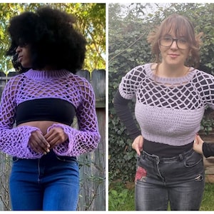 Marina Mesh Sweater Crochet Pattern raglan - Etsy