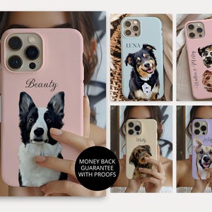 Custom Pet Phone Case With Pet Photo and Name Custom Dog Phone Case Custom Cat Phone Case ...