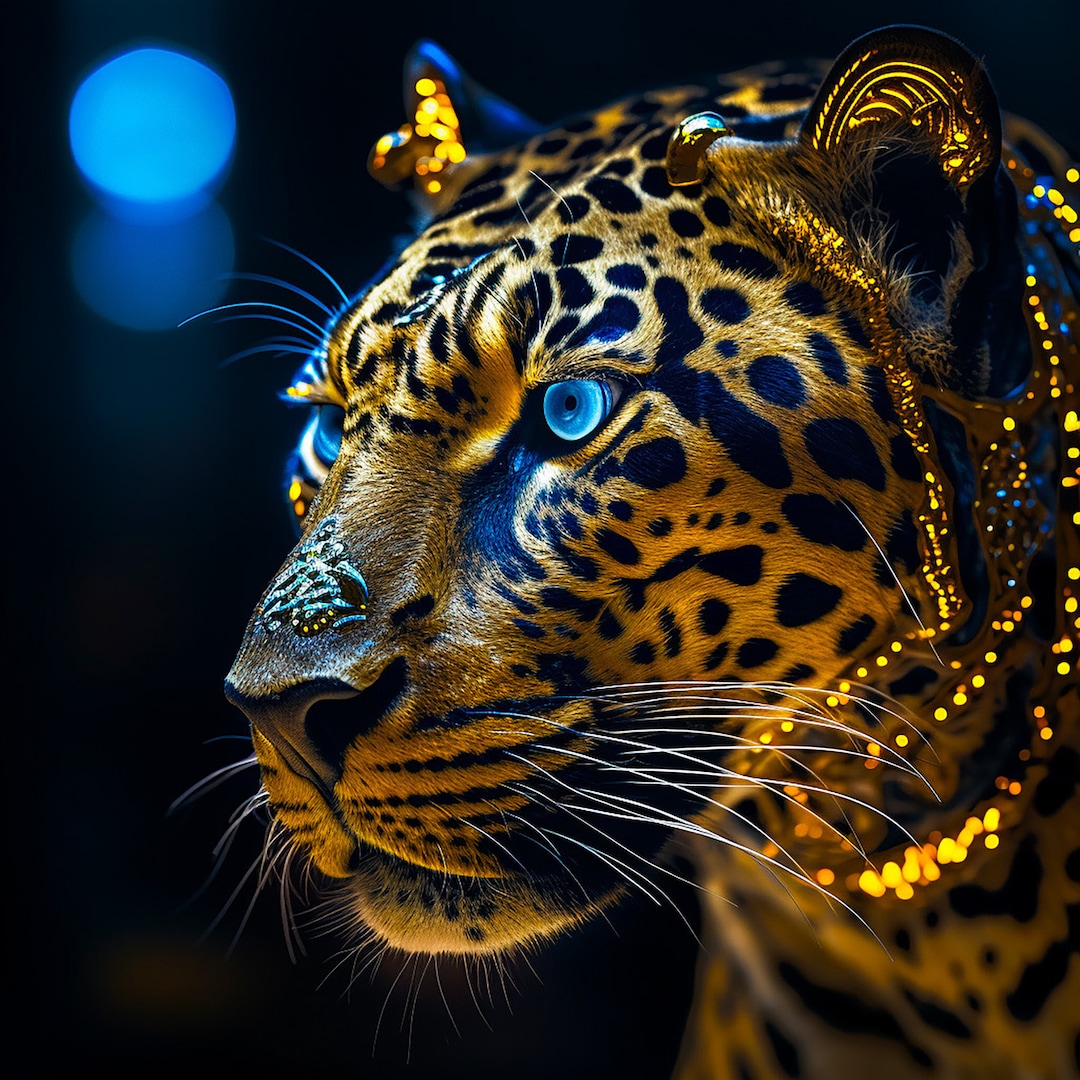 Yellow and Black Leopard Download, Leopard Instant Downloadable ...