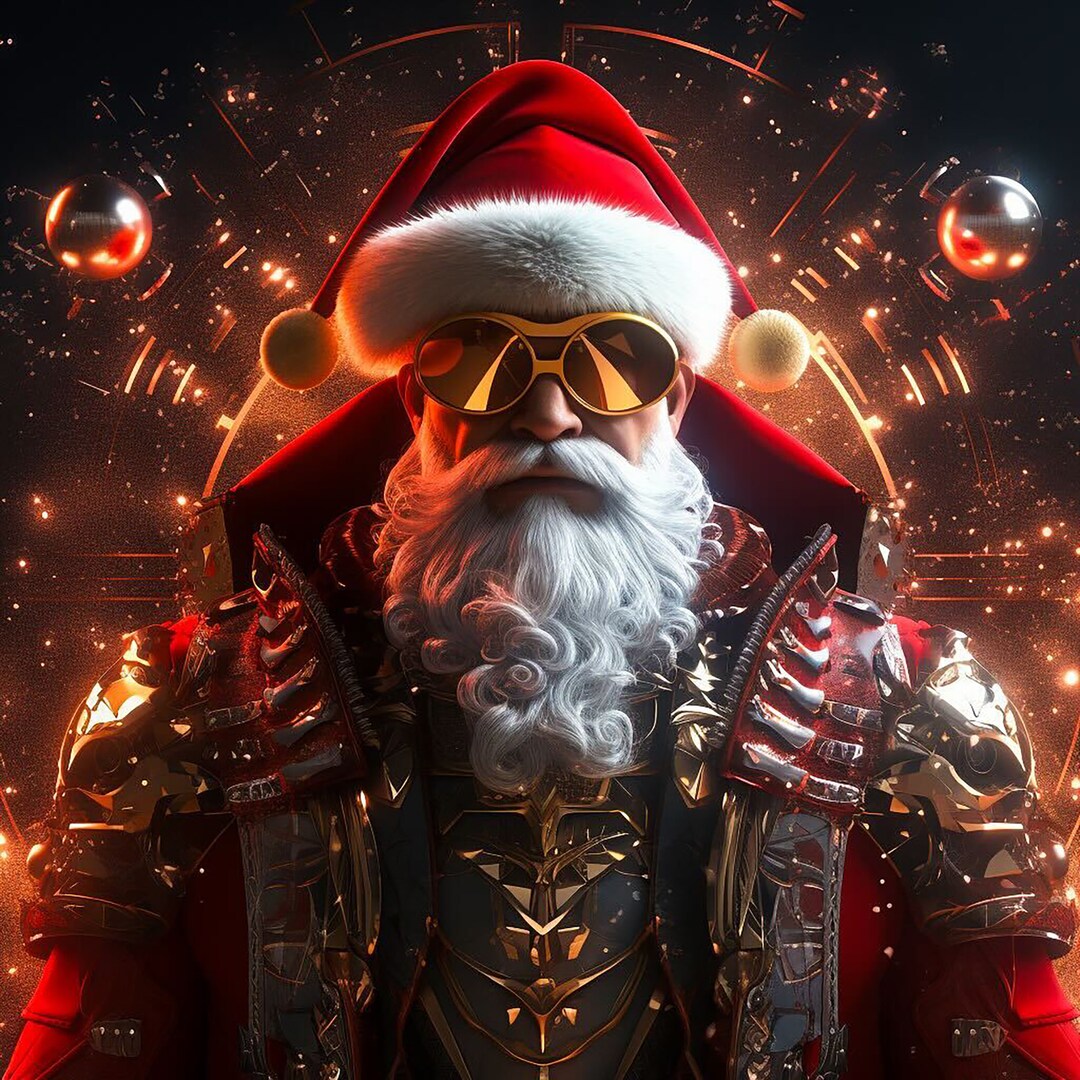 Future Santa Download, Santa Clause Instant Downloadable Wallpaper ...