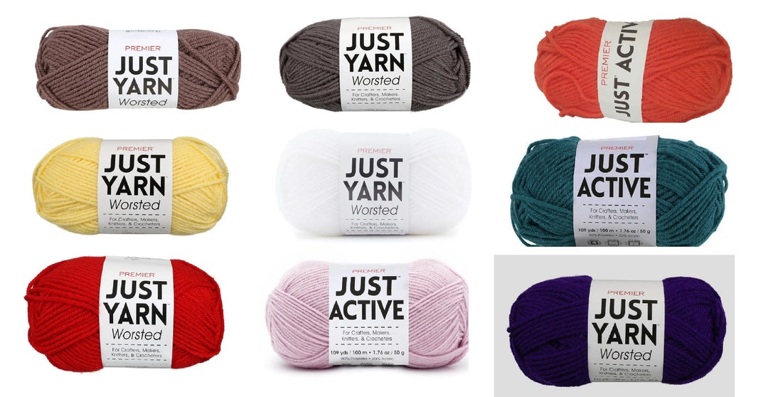 Premier Just Yarn Sold per Pack of 3 Skeins in Your Choice of Color 109 ...