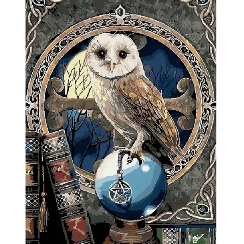 Paint by Number Kit, Owl - Etsy
