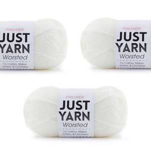 White or Persimmon - Premier Just Yarn - 153 Yds per Skein - Premier ...