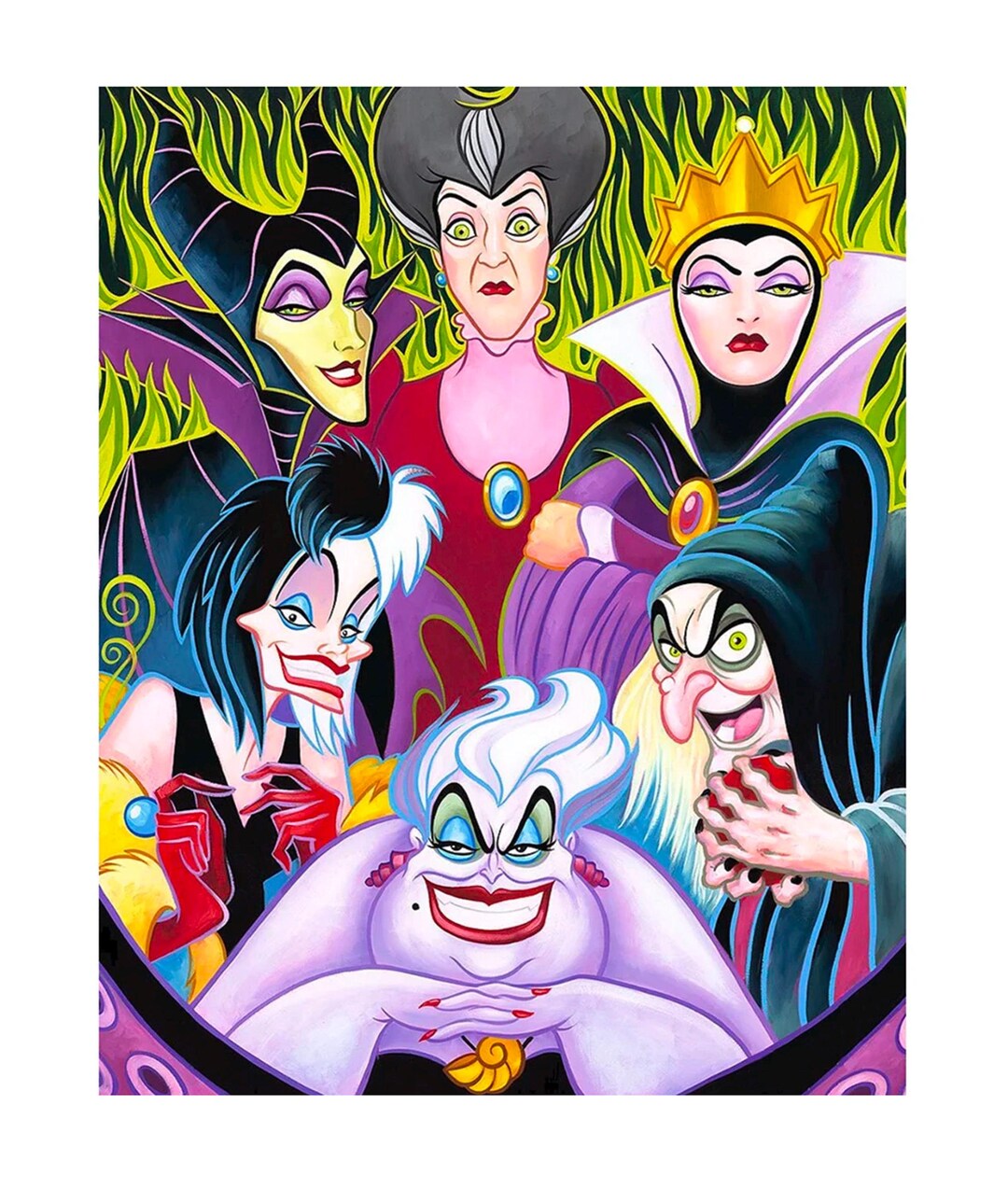Disney Cartoon Villains Diamond Art Painting Kit - DIY Round 5D ...