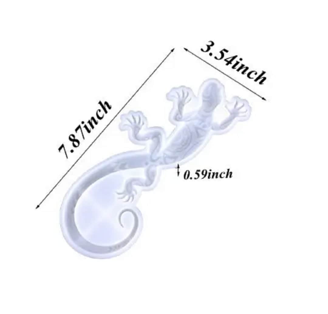 Gecko Mold - Resin/epoxy/clay Silicone Mold - 8 X 3- Sold per Each ...