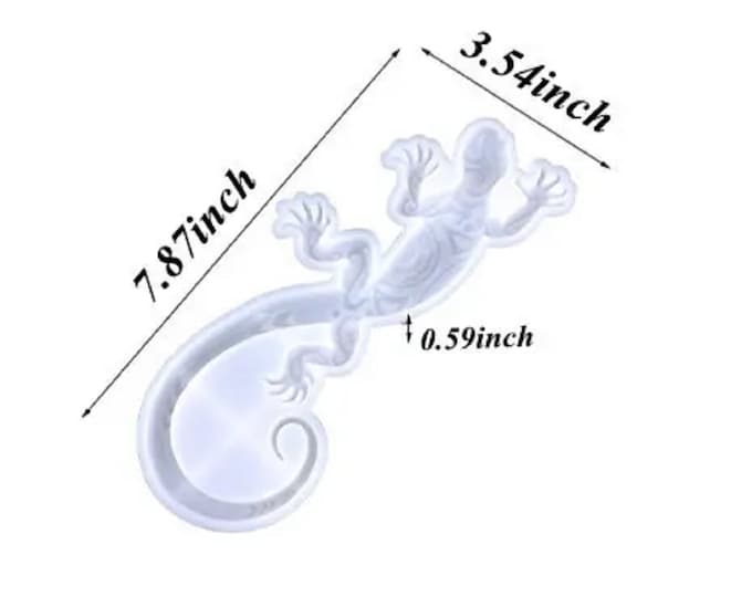 Gecko Mold - Resin/epoxy/clay Silicone Mold - 8 X 3- Sold per Each ...