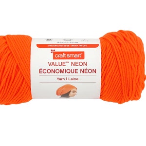 Neon Yarn by Loops & Thread - Craft Smart - 252 Yards per Skein - Sold ...