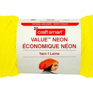 Neon Yarn by Loops & Thread - Craft Smart - 252 Yards per Skein - Sold ...