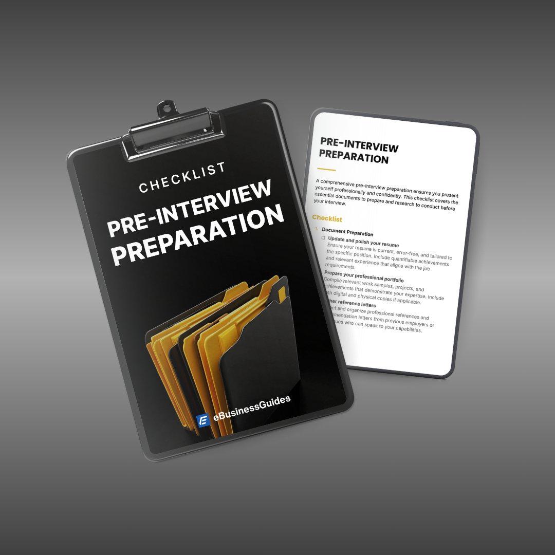 Interview Success Blueprint Ebook + Checklists + Guide | Master ...