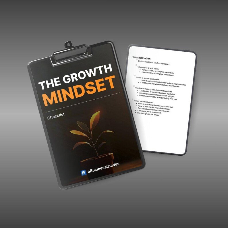 The Growth Mindset Ebook + Checklist | Break Limiting Beliefs, Build ...