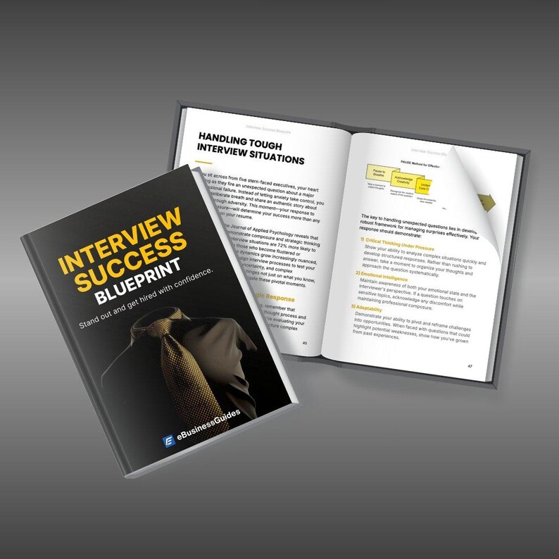 Interview Success Blueprint Ebook + Checklists + Guide | Master ...