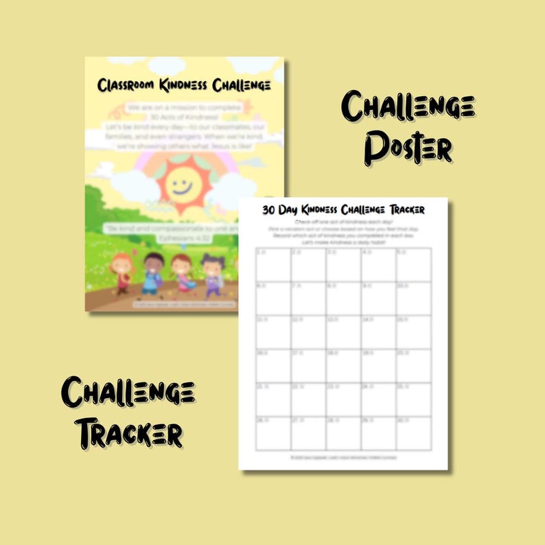 Kindness Challenge Cards for Kids: Bible Verse Activity (PDF Download ...