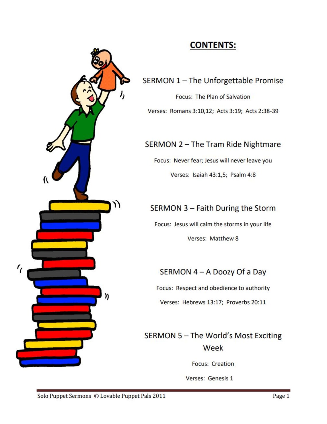 Solo Puppet Sermons: Children's Ministry Skits (digital Download) - Etsy