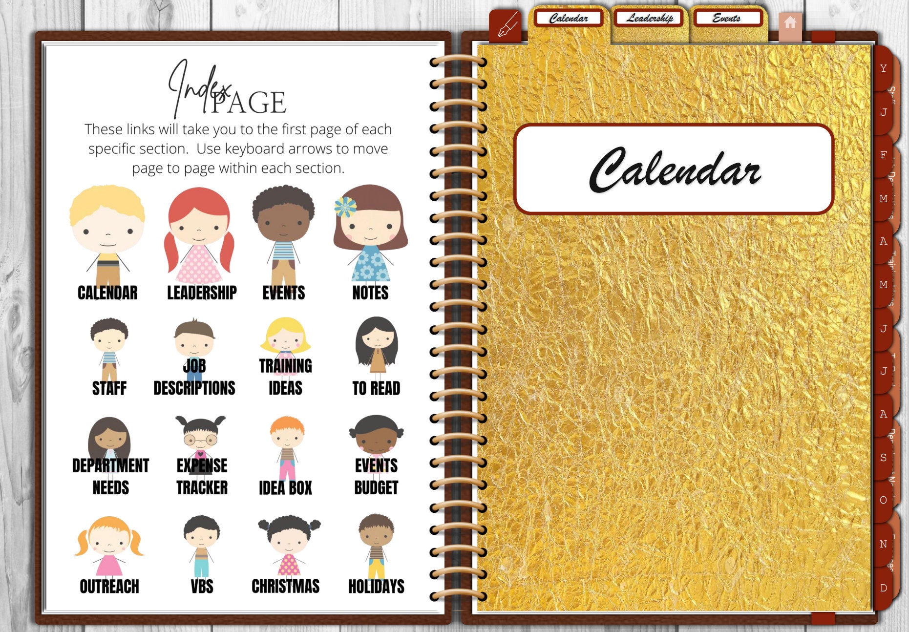 UNDATED Digital Planner, Planner, Children's Ministry, Journal, Kidmin ...