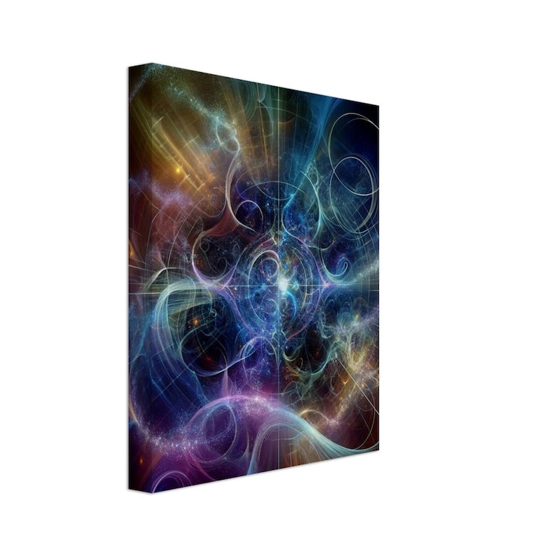 Quantum Enigma Abstract Art Piece Inspired by Particle Physics and ...