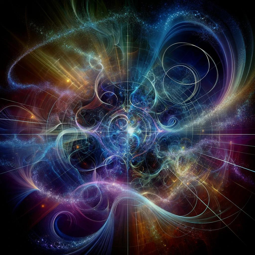 Quantum Enigma Abstract Art Piece Inspired by Particle Physics and ...