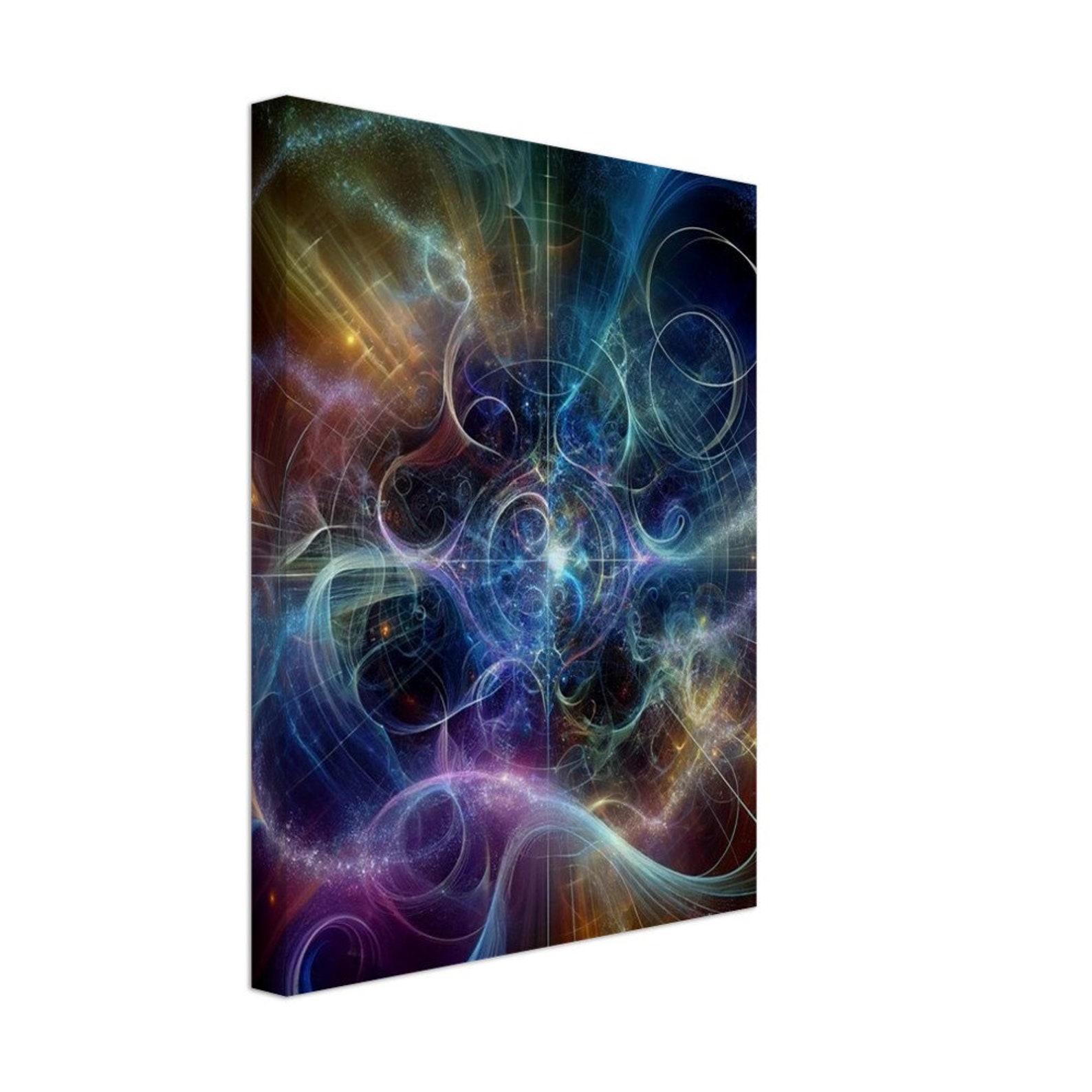 Quantum Enigma Abstract Art Piece Inspired by Particle Physics and ...