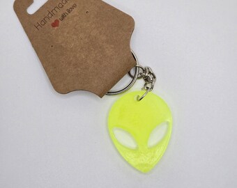 Alien Keychains Charm Glow in the Dark - Etsy